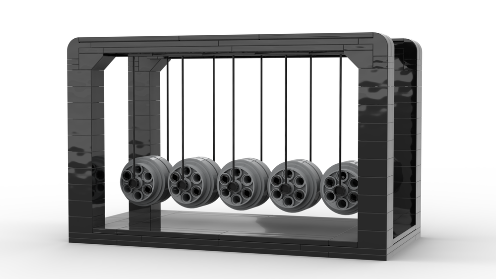 Lego Moc Newtons Cradle By Lexag Rebrickable Build With Lego