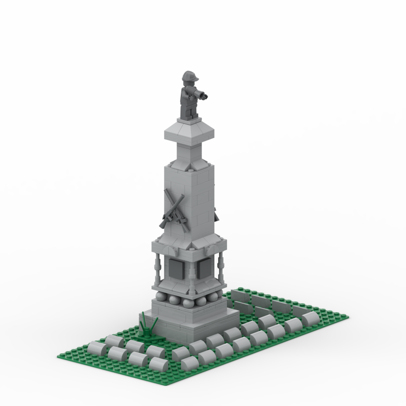 LEGO MOC Charles Evans Cemetery Part 5 - War Memorial by whataslacker ...