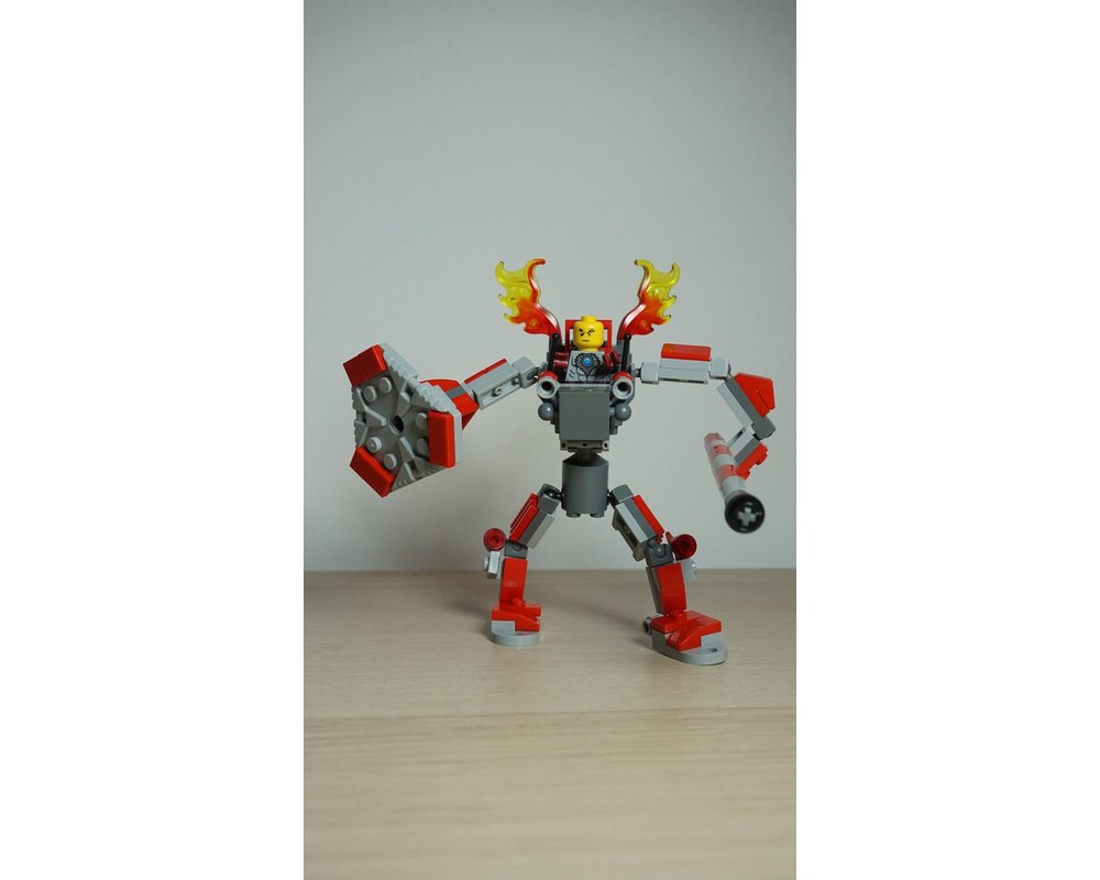 LEGO MOC Red Mech Mk I by Green Yellow Stud | Rebrickable - Build with LEGO
