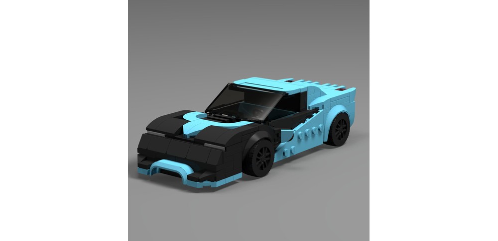 LEGO MOC Cyan Speeder v1 by Brick_Lizard | Rebrickable - Build with LEGO