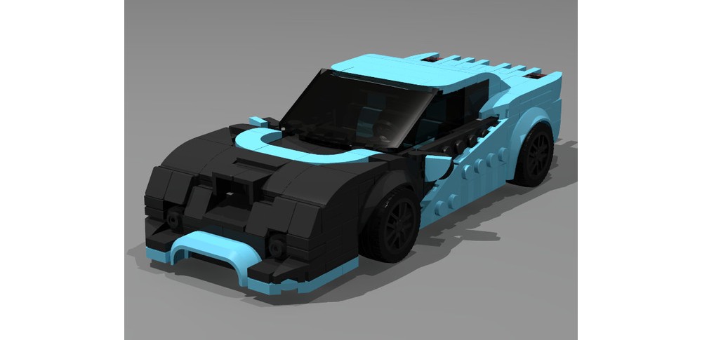 LEGO MOC Cyan Speeder v1 by Brick_Lizard | Rebrickable - Build with LEGO