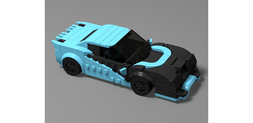 LEGO MOC Cyan Speeder v1 by Brick_Lizard | Rebrickable - Build with LEGO