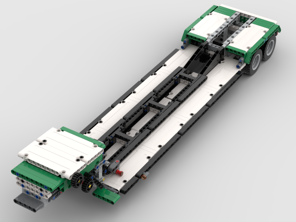 LEGO MOC Detachable Gooseneck Style Low Loader Lowboy Flatbed Trailer ...