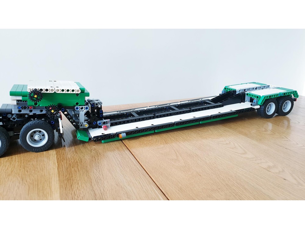 LEGO MOC Detachable Gooseneck Style Low Loader Lowboy Flatbed Trailer ...