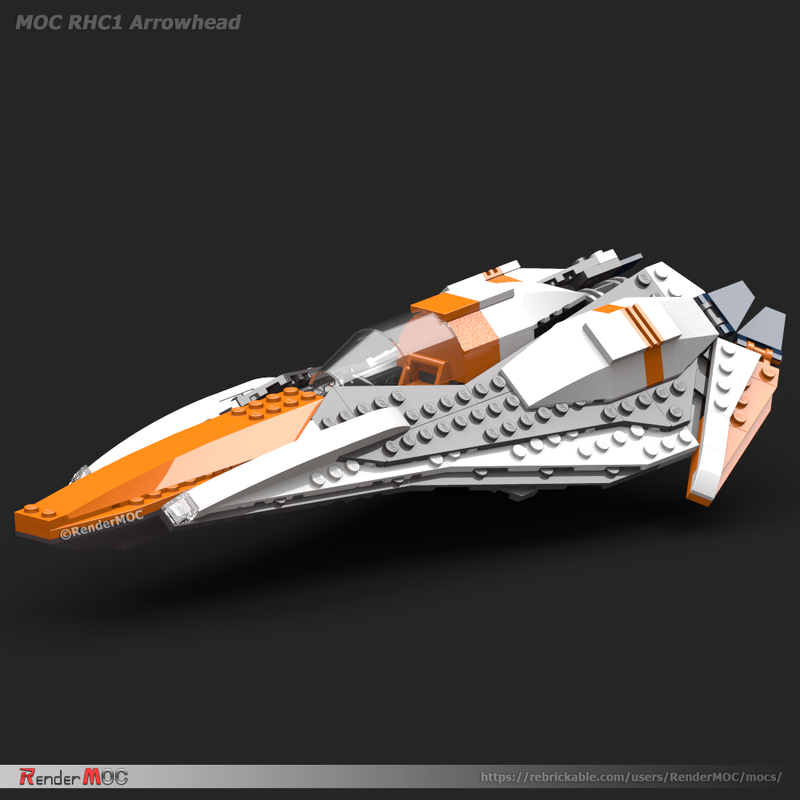 LEGO MOC MOC RHC1 Arrowhead by RenderMOC | Rebrickable - Build with LEGO