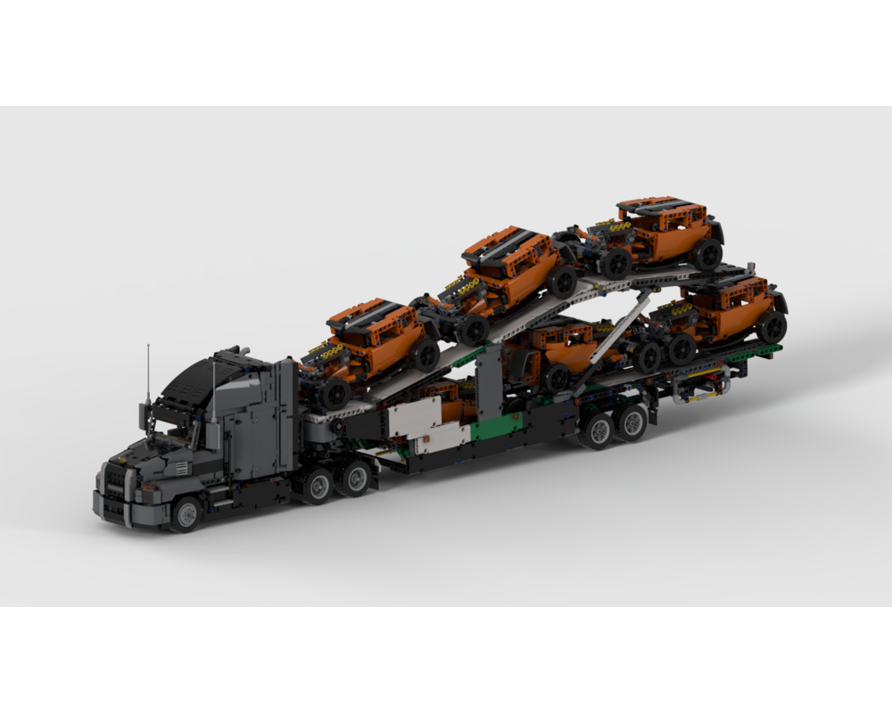 LEGO MOC-40442 Semi Transporter (Technic 2020) | Rebrickable - Build ...