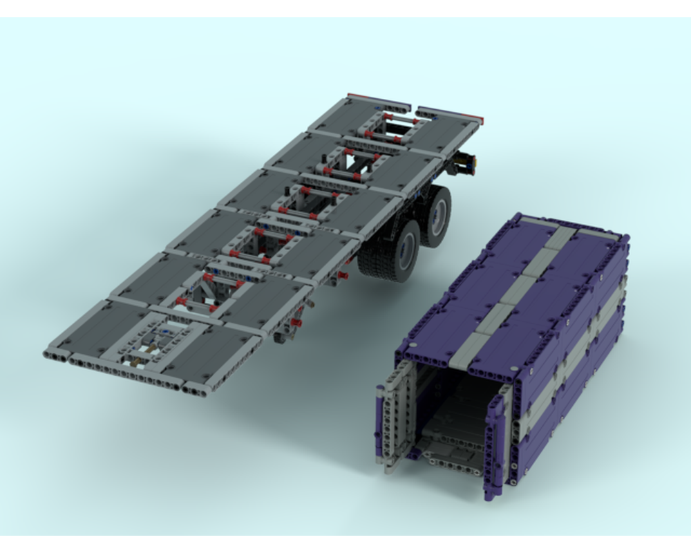 LEGO MOC-40448 Custom Container with Trailer (Technic > Model ...
