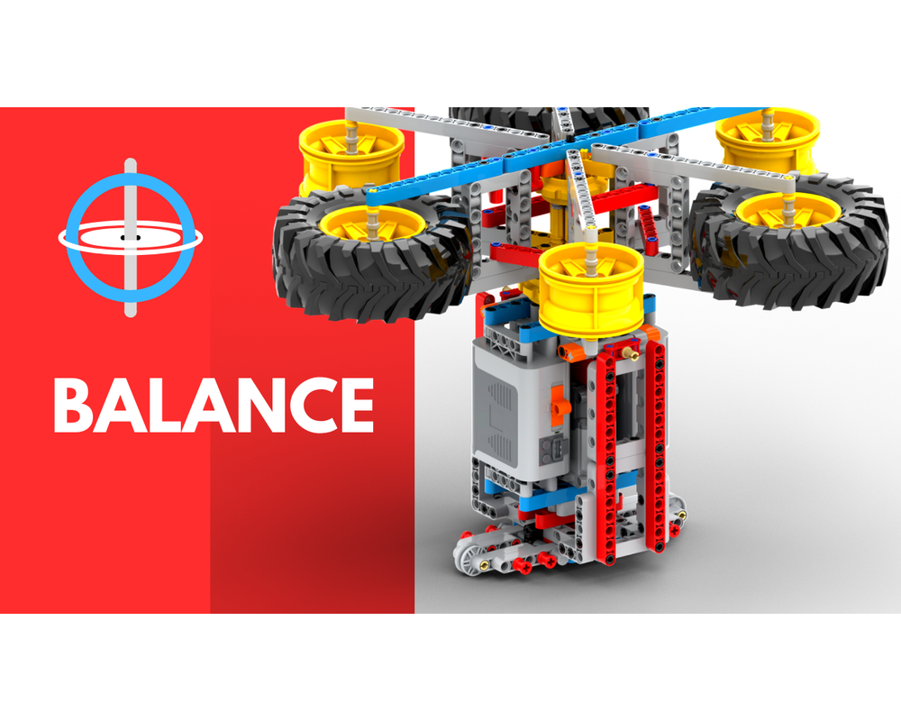 LEGO MOC-40464 Self Balancing on Wheels with Gyroscope (Technic 2020 ...