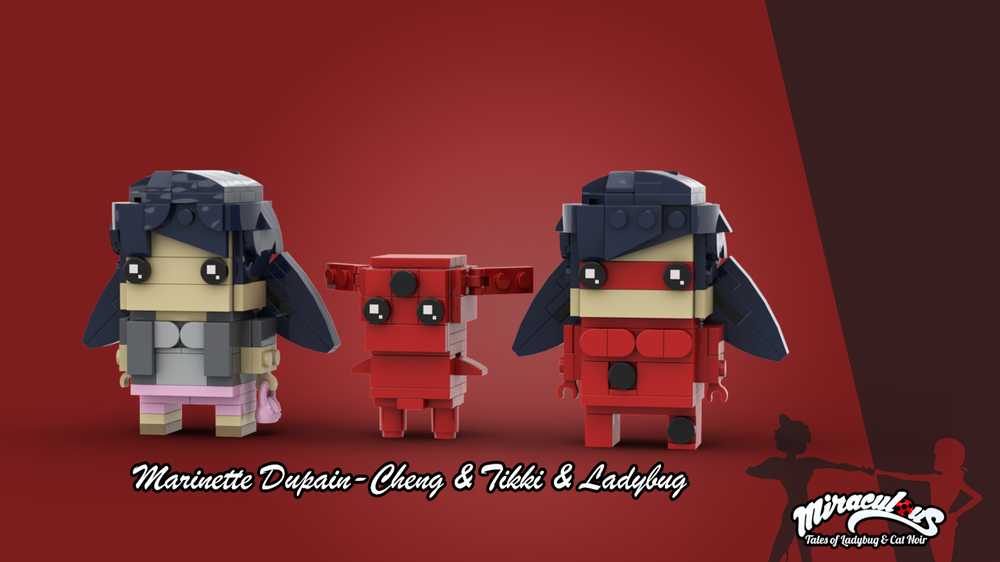 LEGO MOC-40468 Miraculous Brickheadz - Ladybug & Plagg Kwami by ...