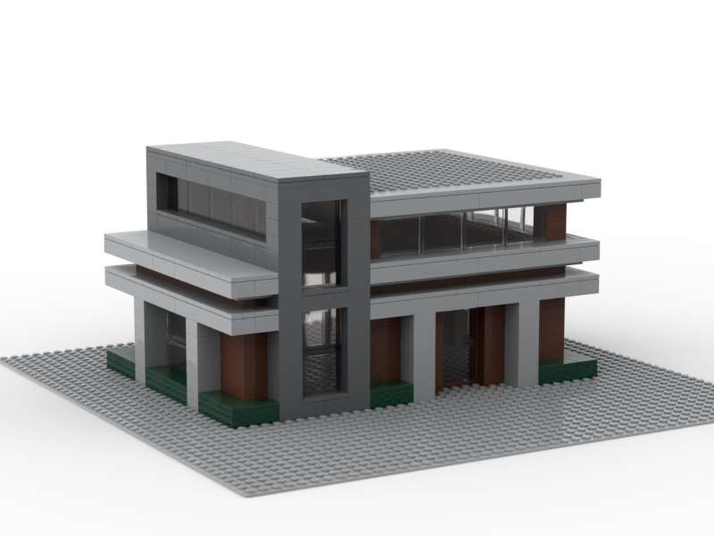 Lego Moc Modern Residence By Legomodernist Rebrickable Build With Lego