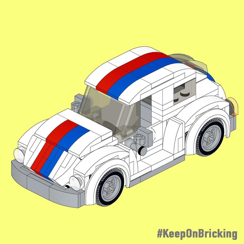 LEGO MOC Volkswagen Herbie by Keep On Bricking | Rebrickable - Build ...