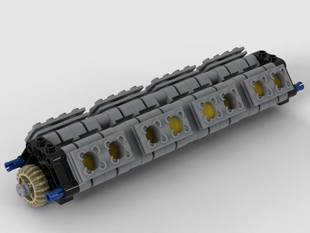 LEGO MOC Piston Engine V16 by AKM-Sky | Rebrickable - Build with LEGO