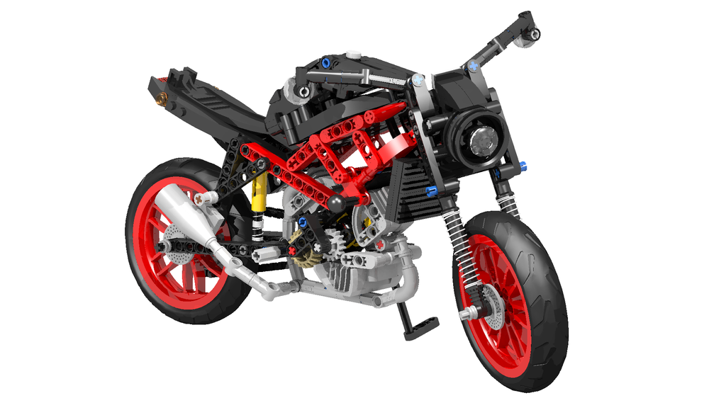 LEGO MOC Suzuki SV650 by Hedgie | Rebrickable - Build with LEGO