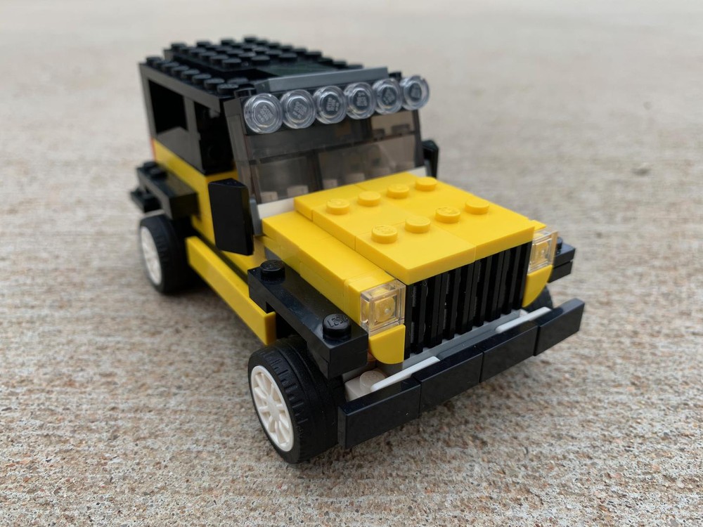 LEGO MOC 76897 Yellow Jeep Wrangler by Turbo8702 | Rebrickable - Build ...