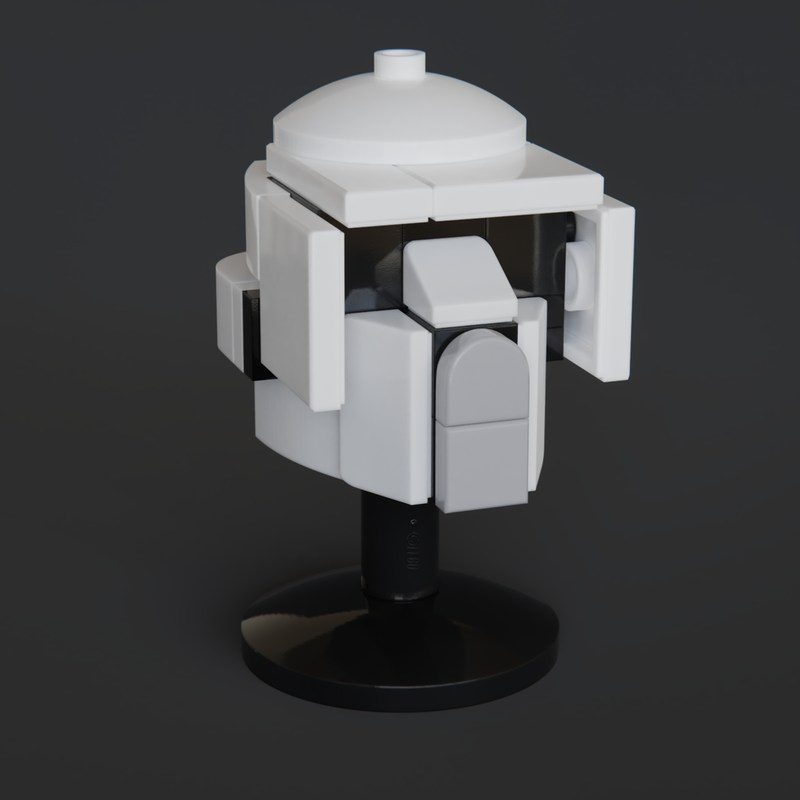 LEGO MOC Mini Scout Trooper Helmet by Leewan | Rebrickable - Build with ...