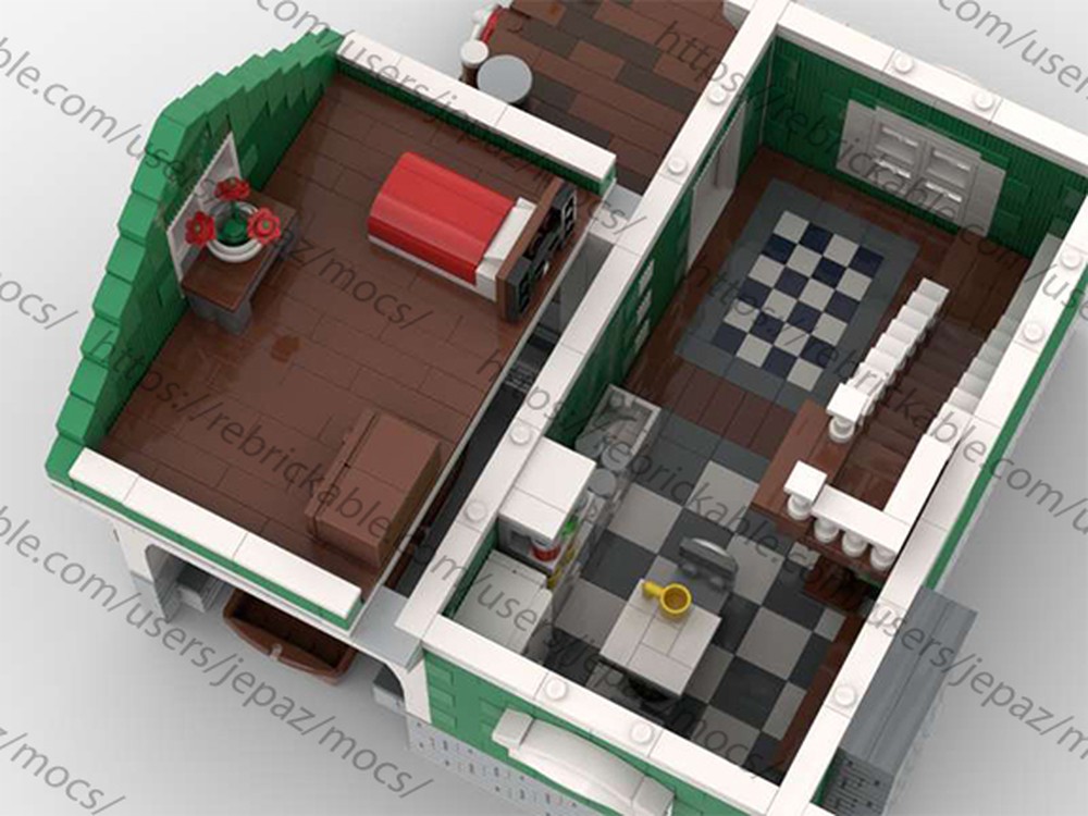 LEGO MOC-40967 Dock House II by jepaz | Rebrickable - Build with LEGO