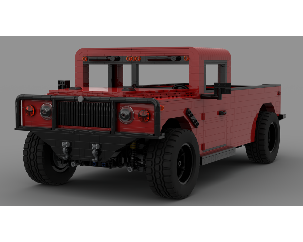 LEGO MOC Hummer H1 Pickup by G-Force_Garage | Rebrickable - Build with LEGO