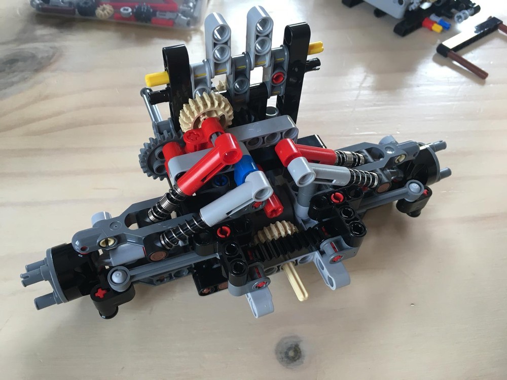 LEGO MOC 42110 Landrover Defender Ackermann steering modification by ...