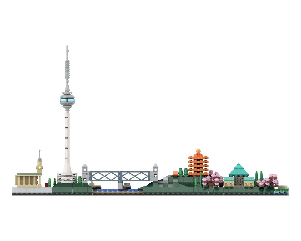 LEGO MOC Miniature Skylines - Wuhan, China by Brickalizer | Rebrickable ...