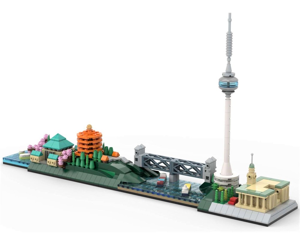 LEGO MOC Miniature Skylines - Wuhan, China by Brickalizer | Rebrickable ...