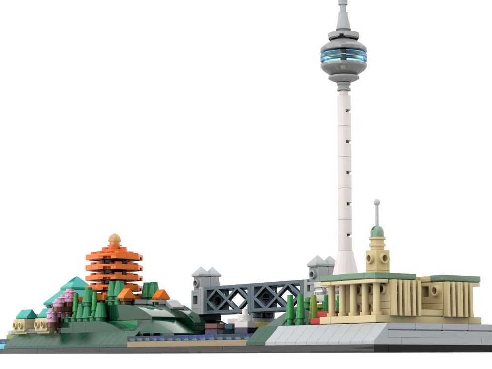 LEGO MOC Miniature Skylines - Wuhan, China by Brickalizer | Rebrickable ...