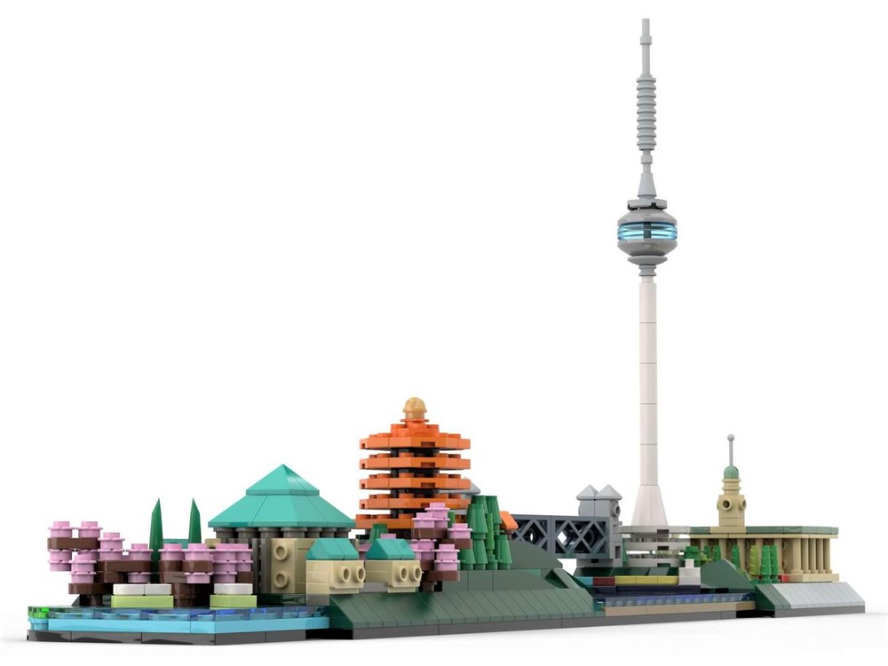 LEGO MOC Miniature Skylines - Wuhan, China by Brickalizer | Rebrickable ...
