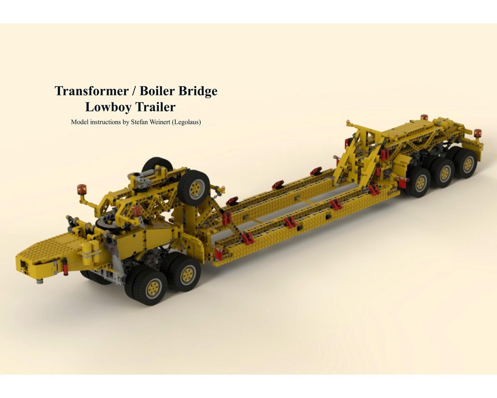 LEGO MOC-41089 Transformer / Boiler Bridge Low Boy Trailer (Technic ...