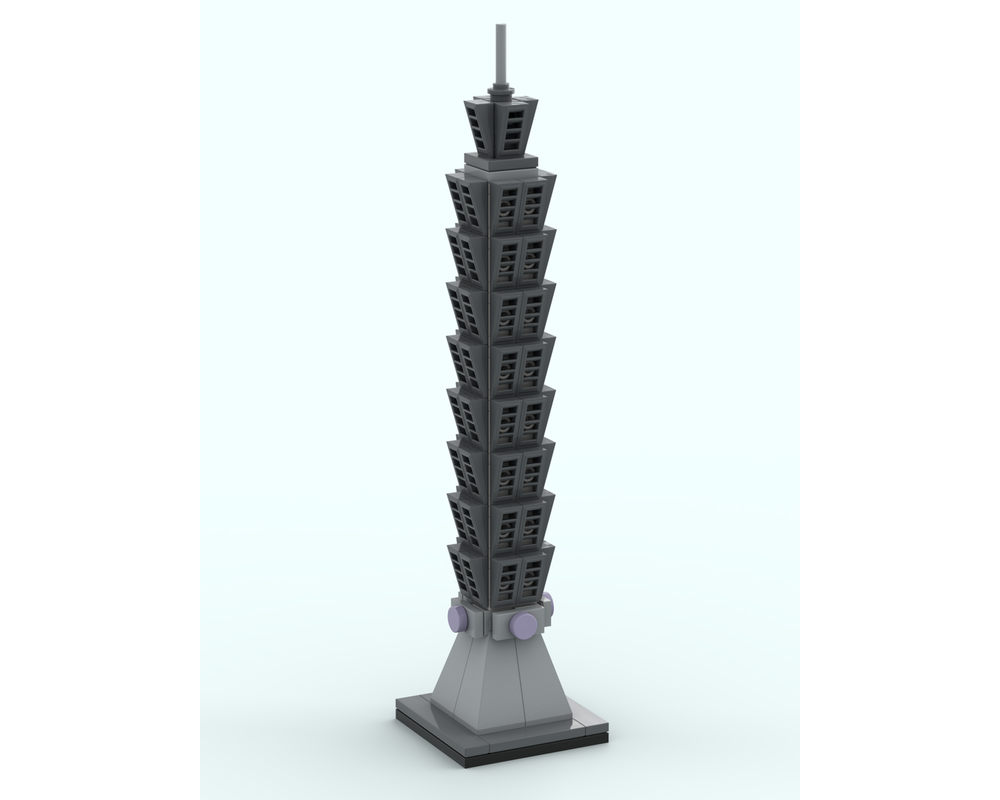 LEGO MOC Taipei 101 MiniBuild by prateekguru | Rebrickable - Build with ...