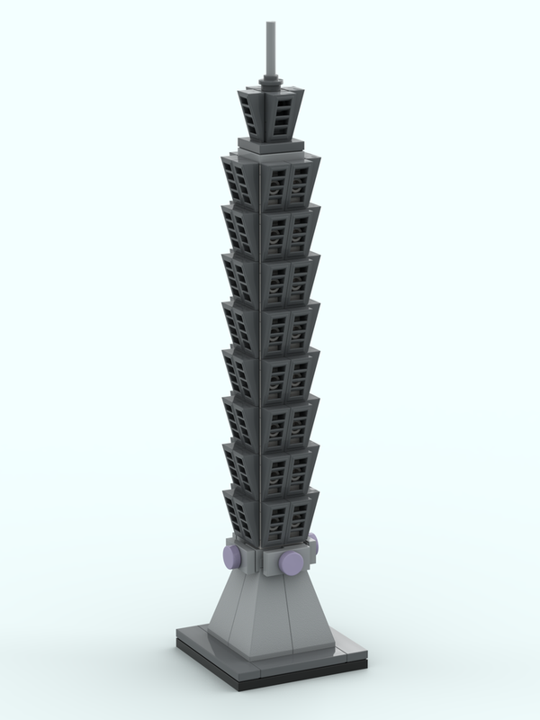 LEGO MOC Taipei 101 MiniBuild by prateekguru | Rebrickable - Build with ...