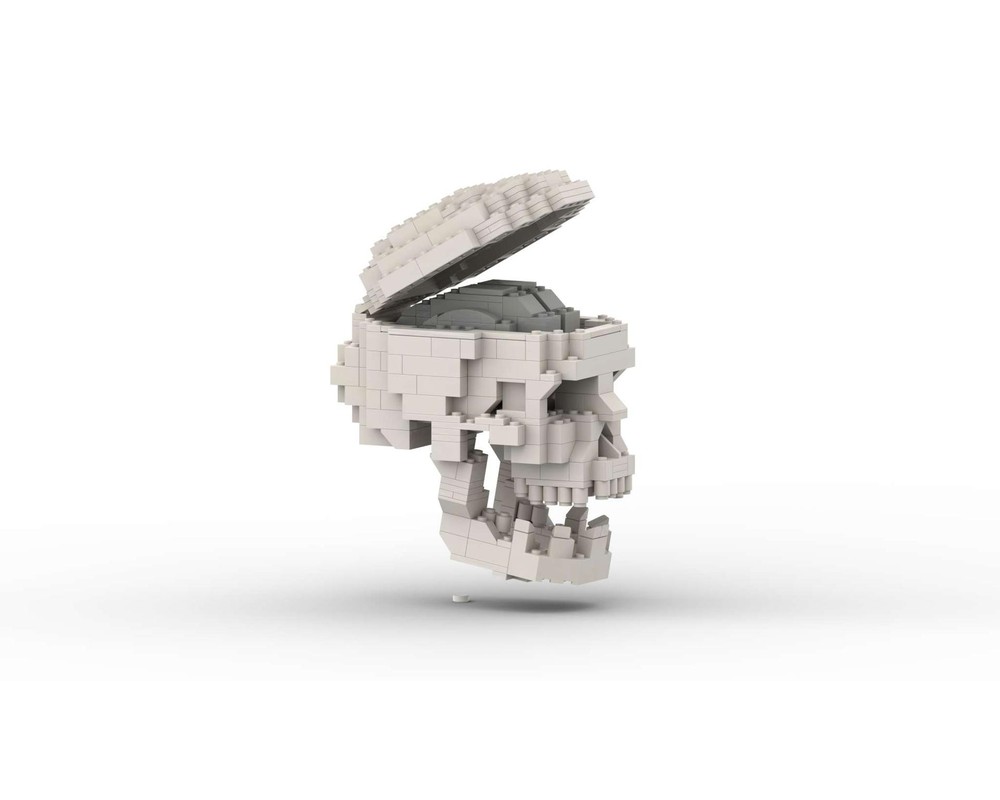 LEGO MOC Human Skull with brain by MyKidisanAlien | Rebrickable - Build ...