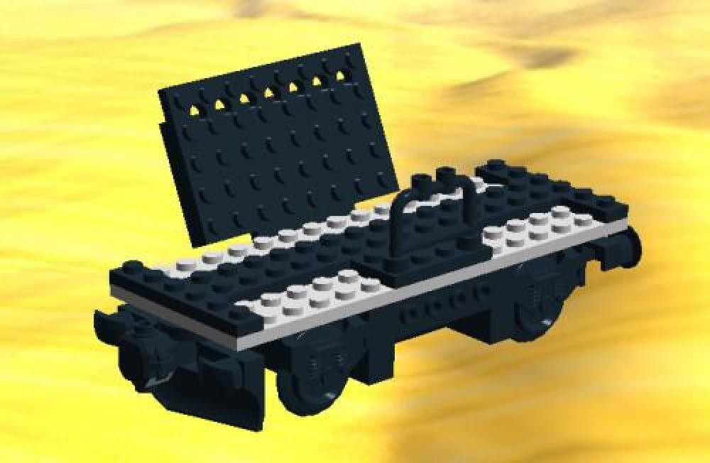 LEGO MOC-4118 Lego Train Car Transport Carriage with Ramp for 7939 ...