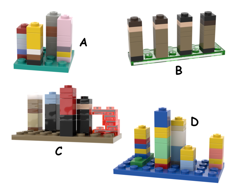 LEGO MOC Micro blocky caracters #2 by Thierry | Rebrickable - Build ...