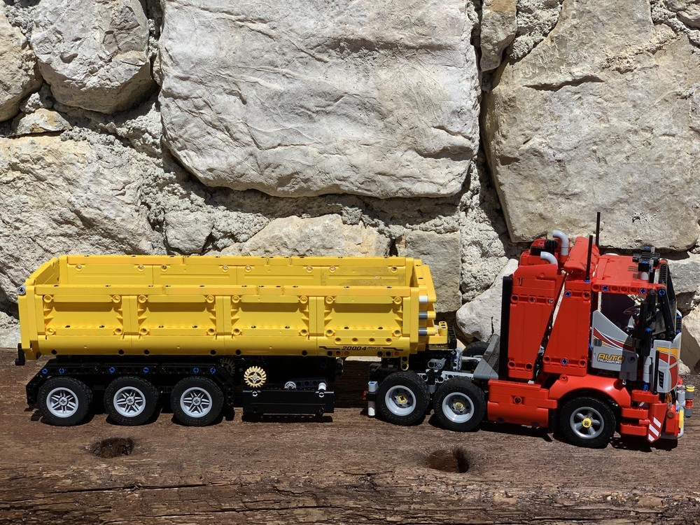 LEGO MOC Triaxle Tipper Trailer For Mack Scale Truck by pikeymike ...