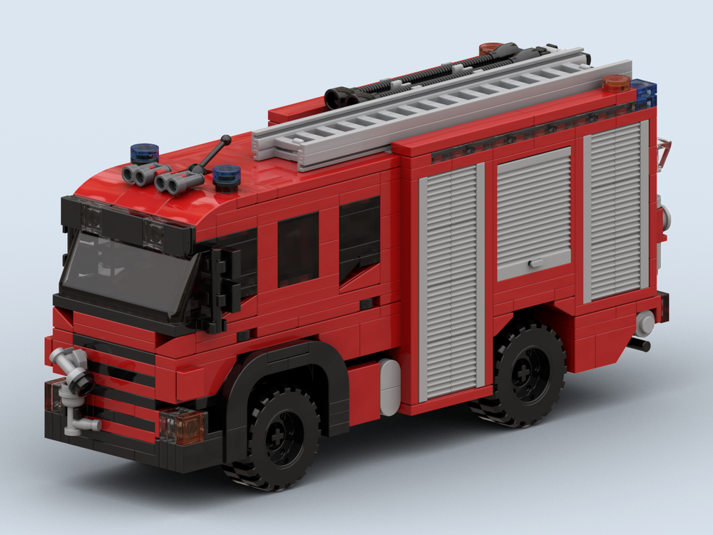 LEGO MOC-41496 Bergen Fire Engine 4x4 by mausbricks | Rebrickable ...