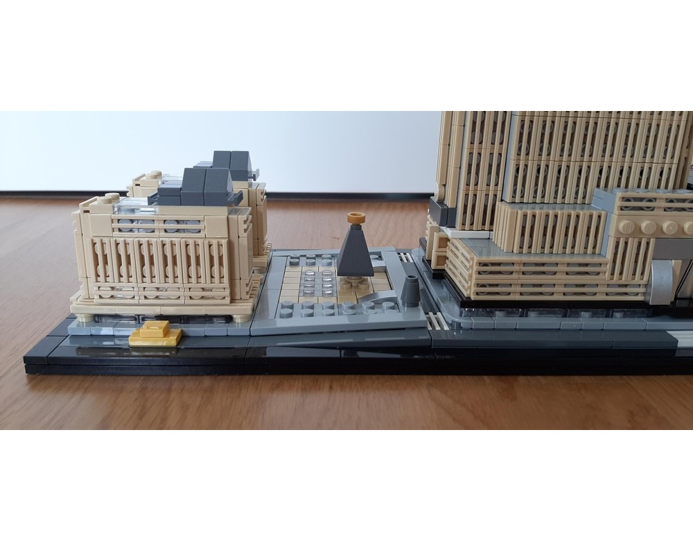 LEGO MOC Comcast Building - 30 Rockefeller Plaza with Christmas Tree ...