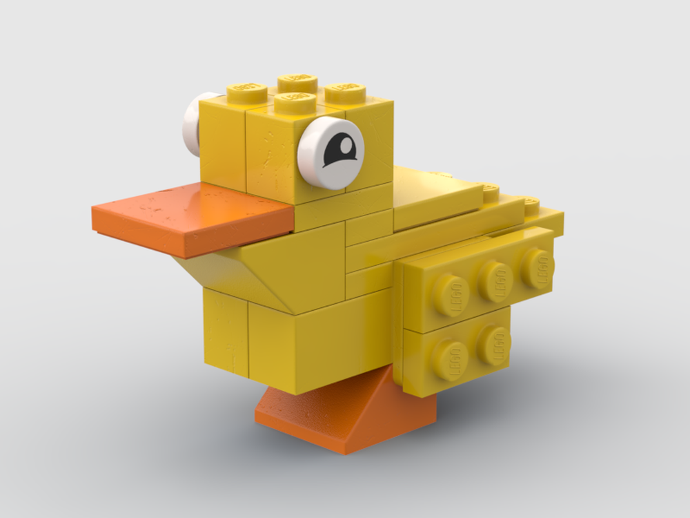 Lego Moc Tiny Rubber Duck By Nenalmapal Rebrickable Build With Lego