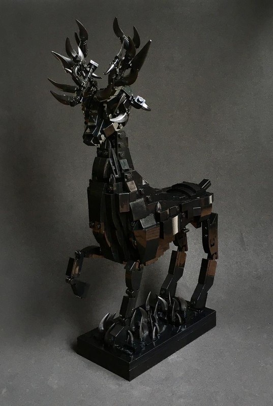 LEGO MOC Black Stag by Louis_Of_Nutwood | Rebrickable - Build with LEGO