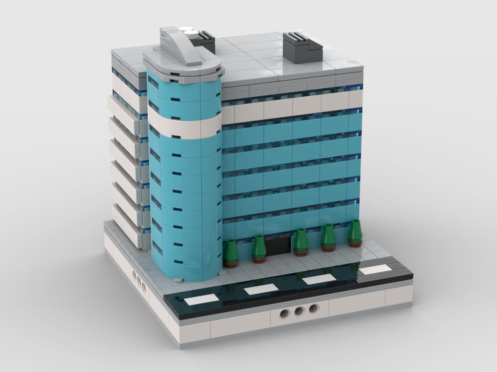 Lego Moc Office Building 2 For Modular City By Gabizon Rebrickable