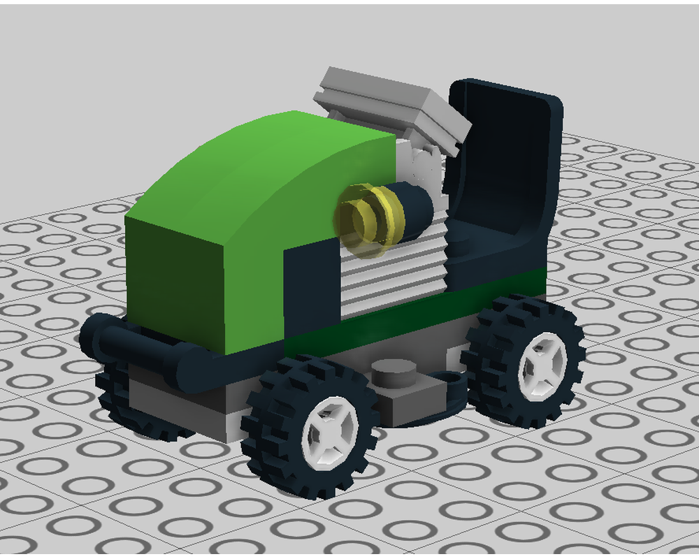 LEGO MOC Riding Lawn Mower by DrFretNot | Rebrickable - Build with LEGO