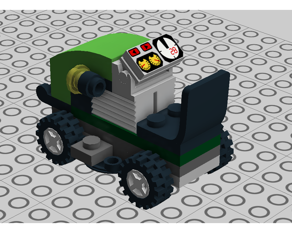 LEGO MOC Riding Lawn Mower by DrFretNot | Rebrickable - Build with LEGO