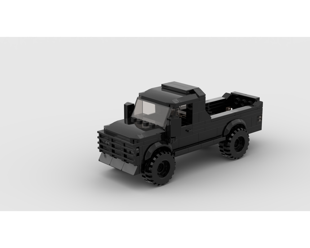 LEGO MOC Black Pickup by omengda | Rebrickable - Build with LEGO