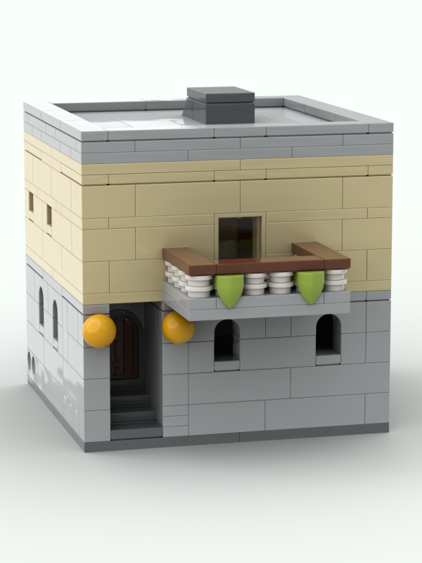 LEGO MOC Bar with apartment (Microscale) by BrickLord1993 | Rebrickable ...