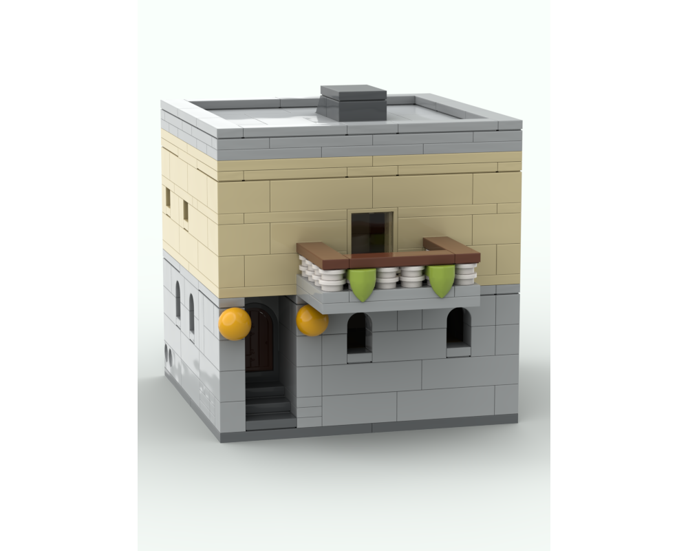 LEGO MOC Bar with apartment (Microscale) by BrickLord1993 | Rebrickable ...