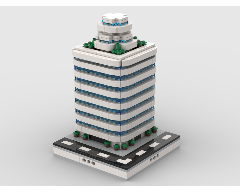 LEGO MOC Skyscraper building #7 | for modular city by gabizon ...