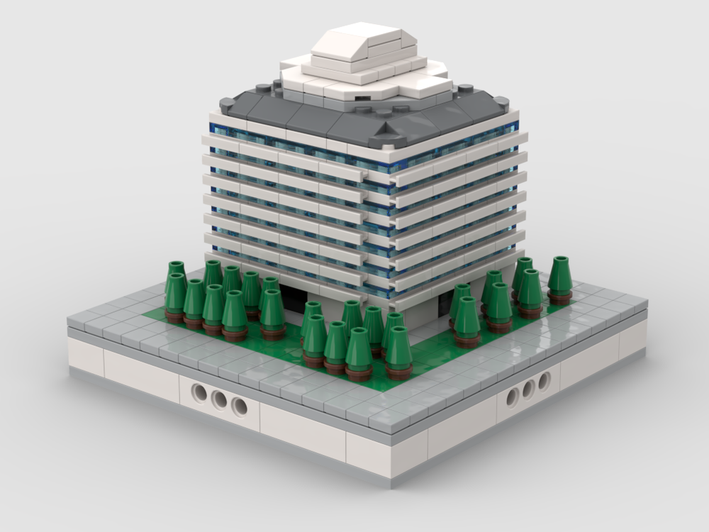 LEGO MOC Office building #3 | for modular city by gabizon | Rebrickable ...