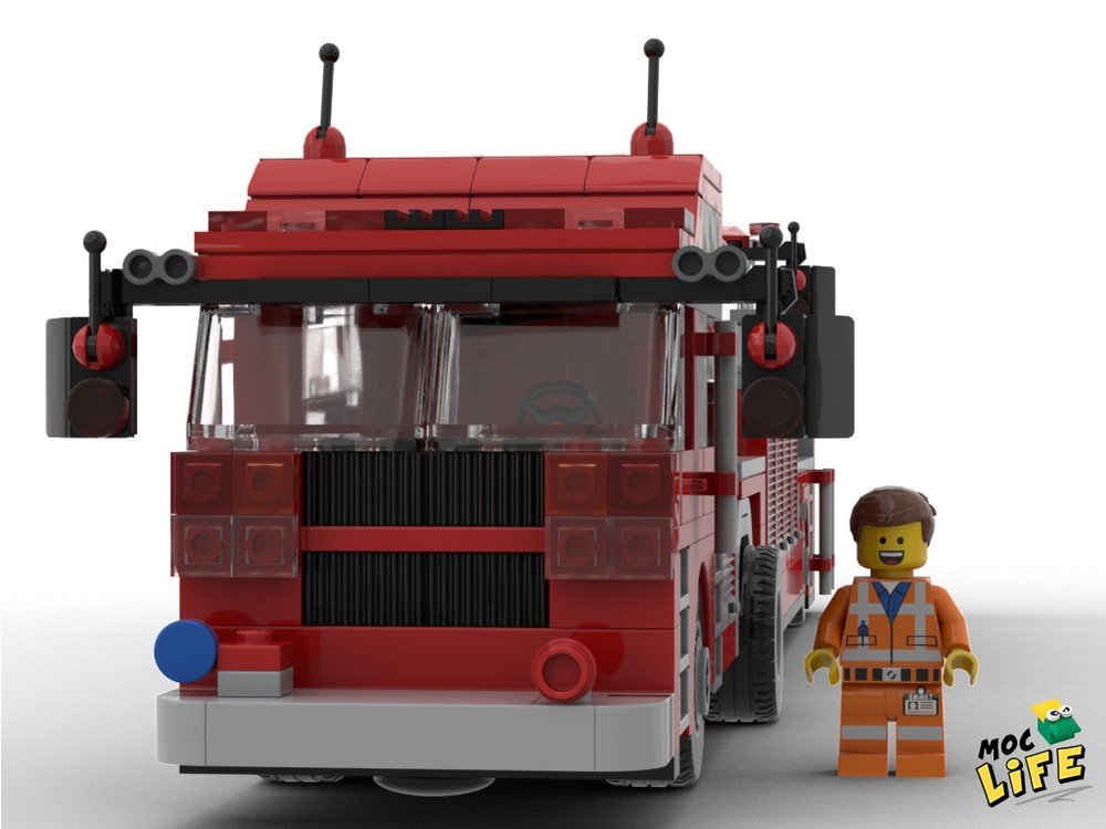 LEGO MOC-41823 Tiller fire engine by MocLife | Rebrickable - Build with ...