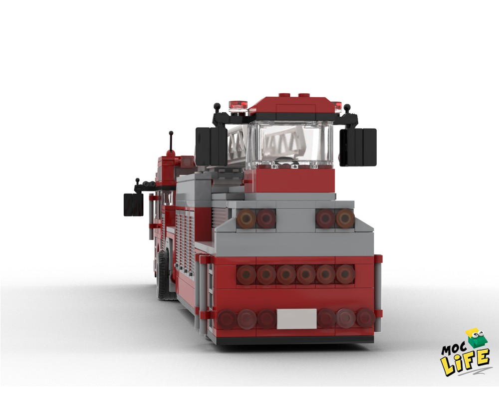 LEGO MOC Tiller fire engine by MocLife | Rebrickable - Build with LEGO
