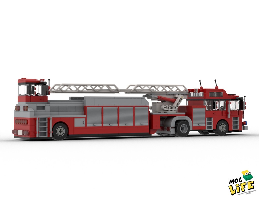 LEGO MOC Tiller fire engine by MocLife | Rebrickable - Build with LEGO