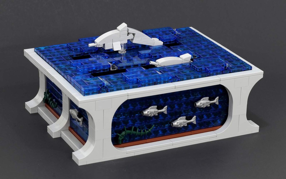 LEGO MOC Swimming Dolphins by JKBrickworks | Rebrickable - Build with LEGO