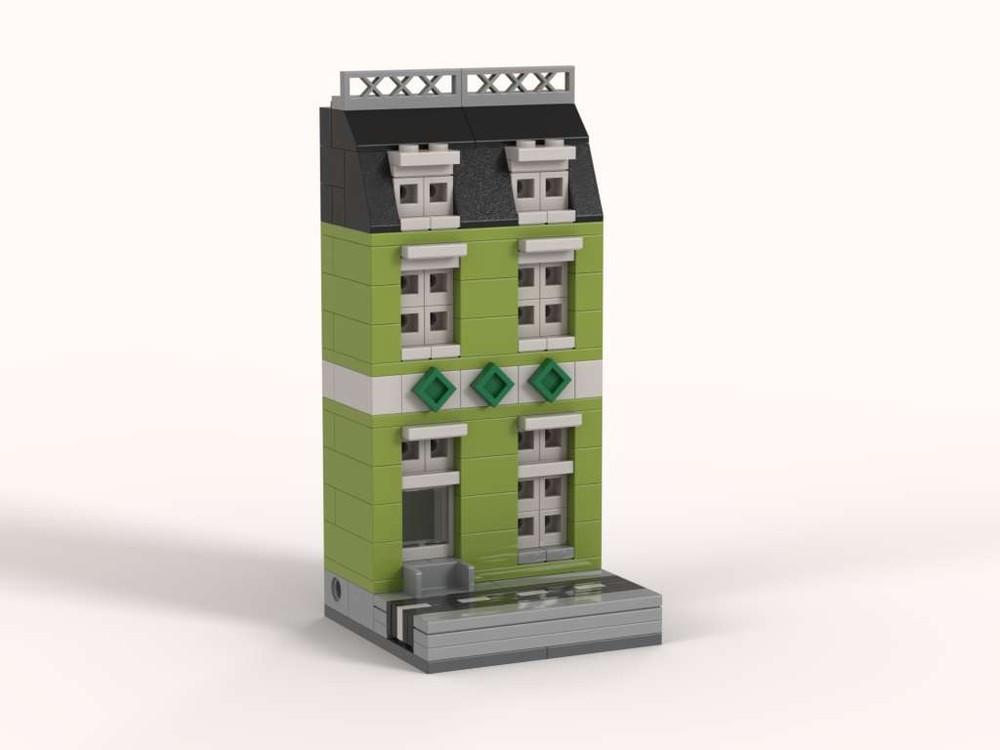 Lego Moc Mini Modular Lime By Tavernellos Rebrickable Build With Lego
